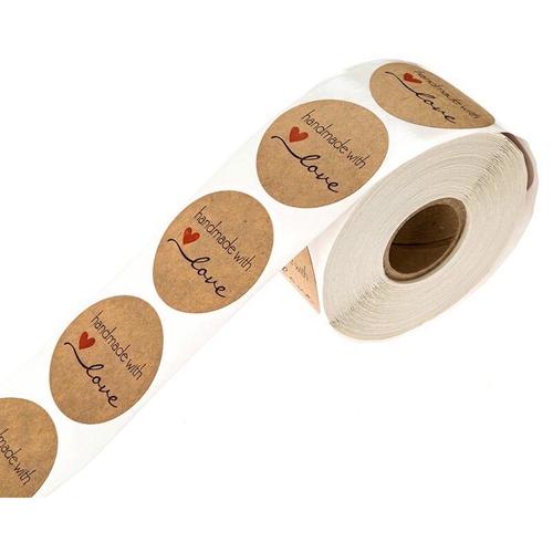 Jual [10 pcs] THANK YOU STICKER LABEL KECIL STIKER BULAT TERIMA COKLAT ...