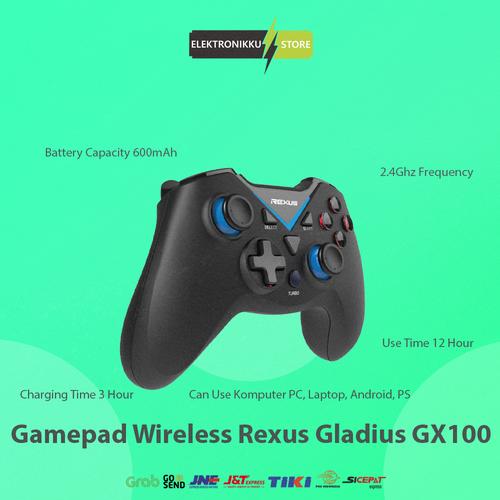 Jual Gamepad Wireless Rexus Gladius GX100 Stick Gaming Android PS PC ...