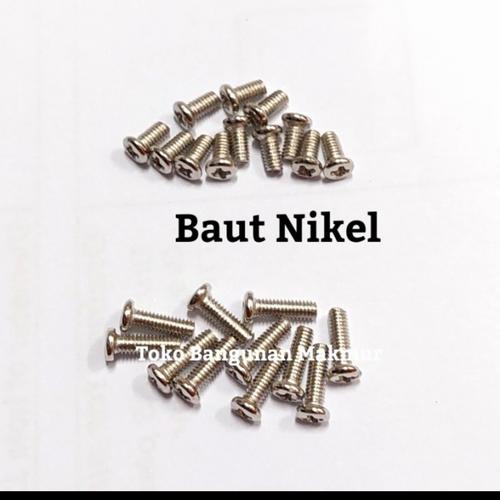 Jual Baut M2.5 JP Panjang 3mm 4mm 5mm 6mm 8m isi 10 pcs - JP Nikel, Mur ...