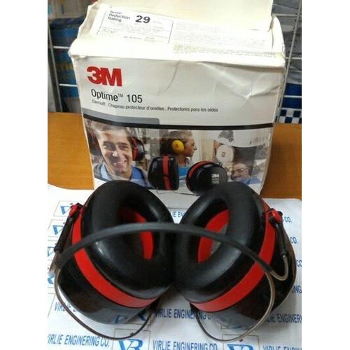 Jual earmuff optime 105 with neckband for behind the head wear,peltor ...
