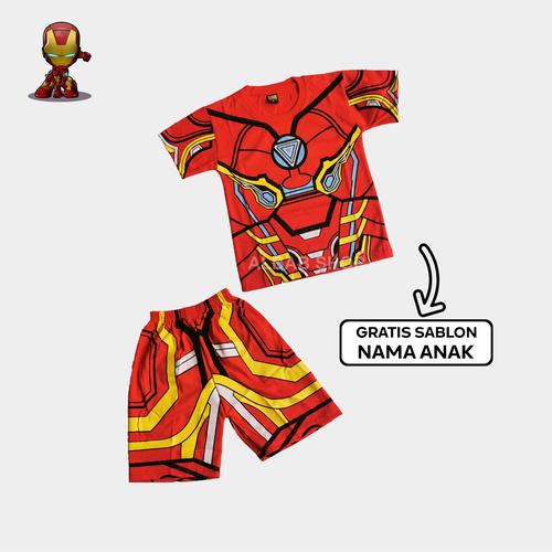 Jual Baju Setelan Iron Man Anak Superhero Gratis Sablon Nama by Albab ...