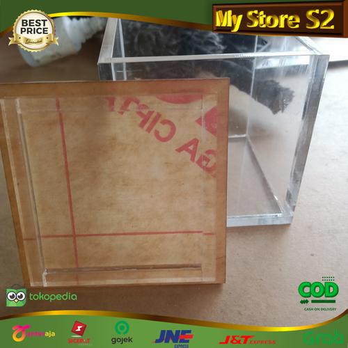 Jual AKRILIK KOTAK/BOX SERBAGUNA - UKURAN 8X8X8 CM - BISA CUSTOM ...