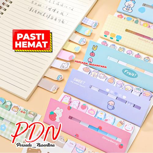 Jual STICKY NOTE NOTES AESTHETIC PEMBATAS BUKU MEMO KERTAS MOTIF LUCU ...
