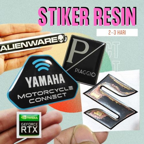 Jual Custom Stiker Resin Timbul Lentur / Emblem Stiker Timbul / Stiker ...