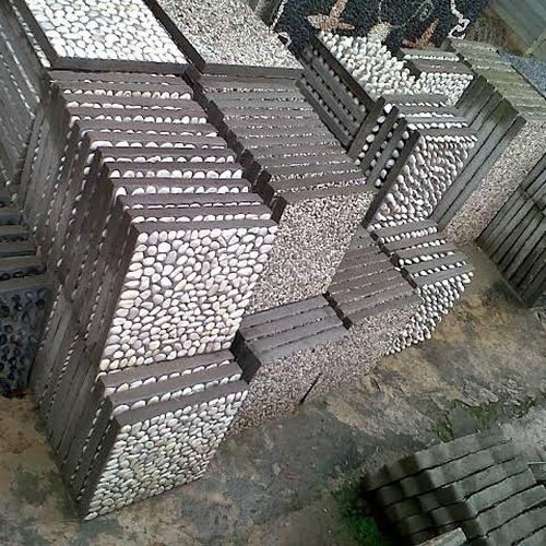 Jual stepping stone kotak / batu pijakan kotak / batu pijakan taman ...