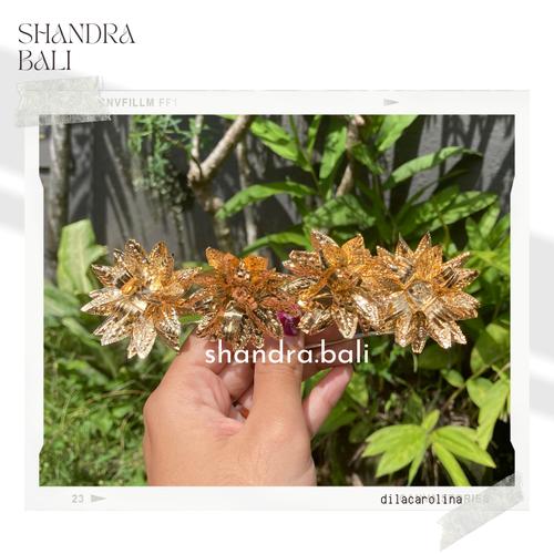 Jual Shandra - Semanggi 4 Bunga Tunjung Emas Sanggul Bali - Gold - Kab ...