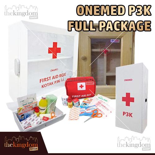 Jual OneMed Kotak P3K AA Rak Dinding Gantung Obat First Aid Kit Hanger ...