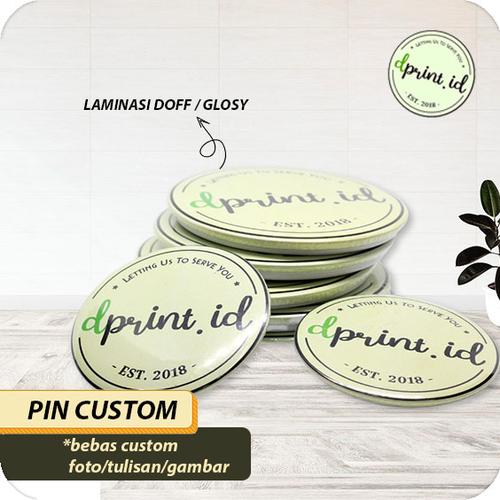 Jual Pin custom Pin Cetak Print Free design Peniti Souvenir Bulat - 4 ...