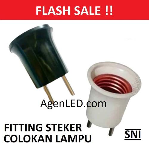 Jual Fitting Steker Colokan Lampu Bohlam Colok fiting led tidur e27 SNI ...