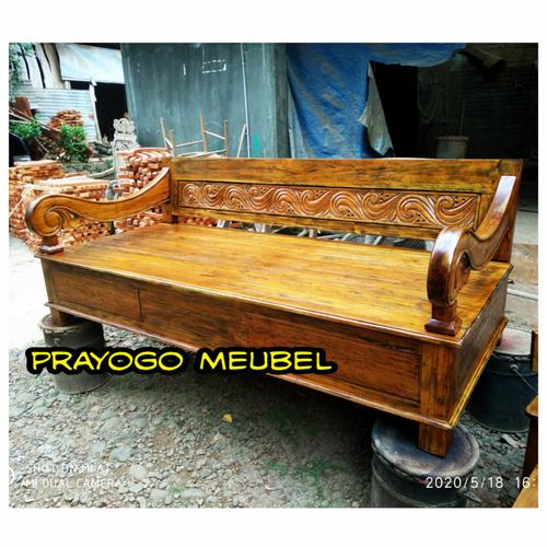 Jual kursi risban kayu jati vintage kuno - bangku jawa - bale bale ...