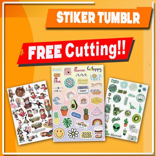 Jual Stiker Tumblr / Sticker Pack Cute Custom Free Cutting a3+ - stiker ...
