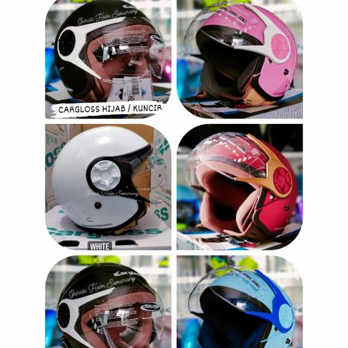 Jual HELM CARGLOSS YRH HIJAB CARGLOSS HIJAB CARGLOSS KUNCIR HELM HIJAB ...
