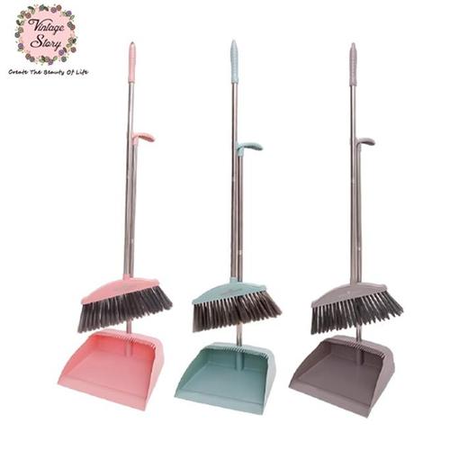 Jual Shabby Set Sapu Pengki Sekop Sampah Dustpan Broom - Biru - Kota ...
