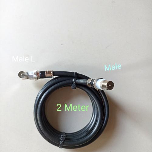 Jual Kabel Antena Tv rg6 connector belden compresjack Male L To Male 2 m - 2 meter - Kota Bekasi ...