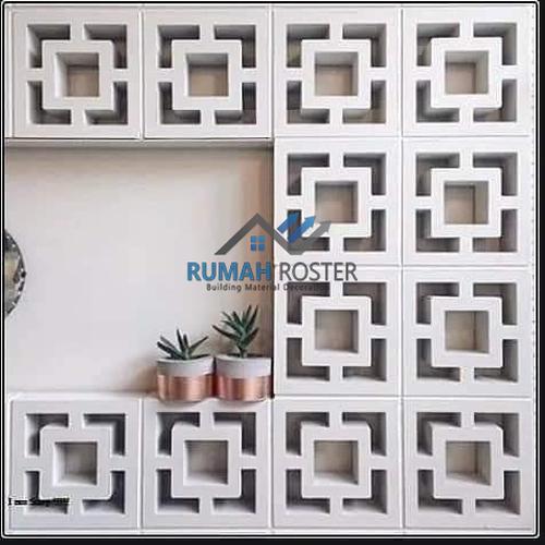 Jual Roster Putih Kotak Tengah/Roster Minimalis/Loster Beton/Lubang ...