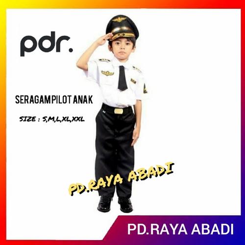 Jual kostum pilot anak /seragam anak /karnaval anak /pilot anak - 7-9 ...