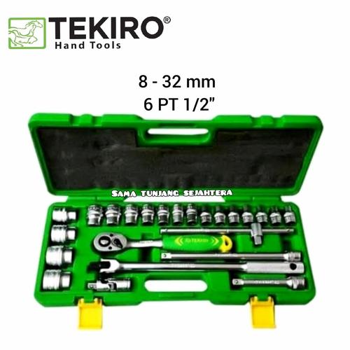 Jual TEKIRO KUNCI SOCK SET 24 PCS 8 - 32 MM 6 PT 1/2" (BOX PLASTIK ...