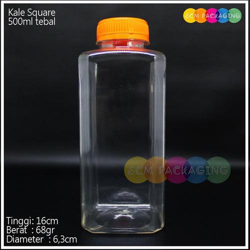 Jual botol plastik pet 500ml kale kotak tbl kemasan minuman kopi susu ...