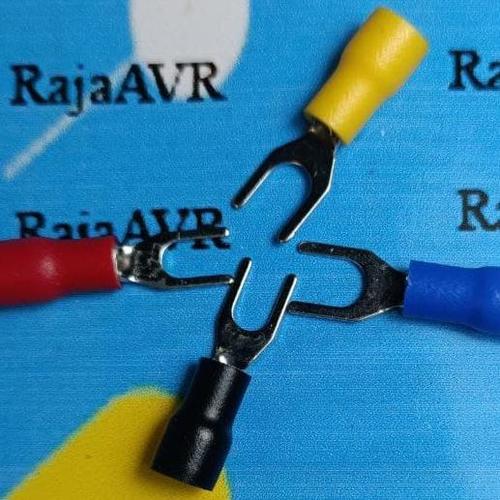 Jual Terminal Y Baut 4mm Skun Fork Kabel 1.25-4 mm - Hitam - Kota ...