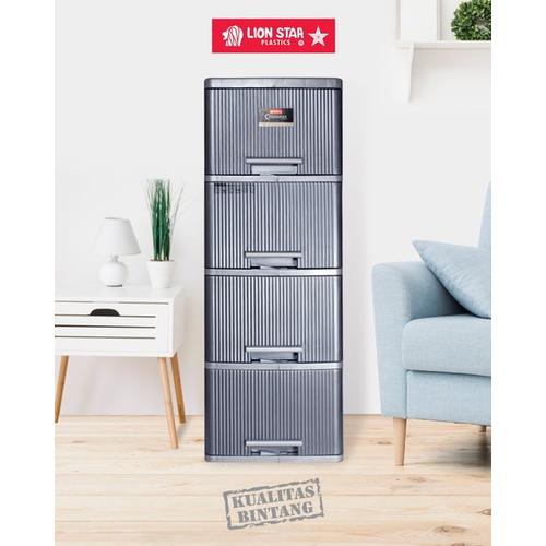 Jual Lion Star Axis Container Lemari Rak Pakaian Baju Susun Plastik ...