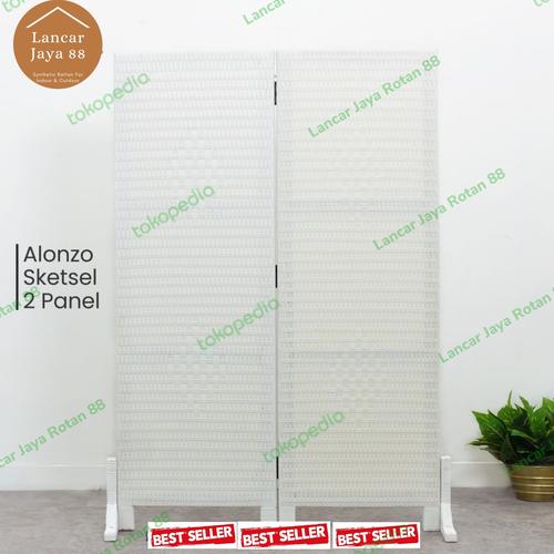 Jual Sekat Ruangan Rotan Sintetis 2 Pintu / Partisi Ruangan - PAKAI ...