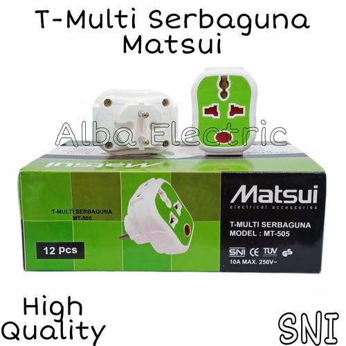 Jual Steker T Multi Serbaguna Matsui MT-505 T-Wanpro Cabang 3 + Lampu ...