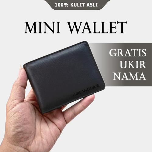 Jual Dompet Kulit Mini Slim Wallet Original 100% Kulit Sapi Asli ...