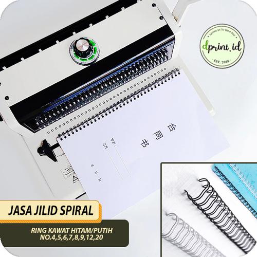 Jual Jasa Finishing Jilid Kawat Spiral Putih / Hitam Jilid Buku Spiral - no.12, Hitam - Jakarta ...