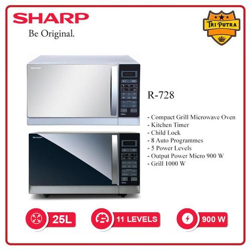Jual MICROWAVE SHARP R-728(K)-IN / R728 / R 728 - Garansi Resmi - Hitam ...