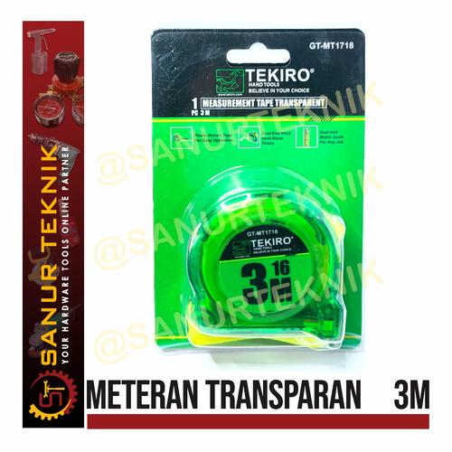 Jual TEKIRO TAPE MEASURE TRANSPARENT / Meteran Transparan 3m 3 m 3 ...