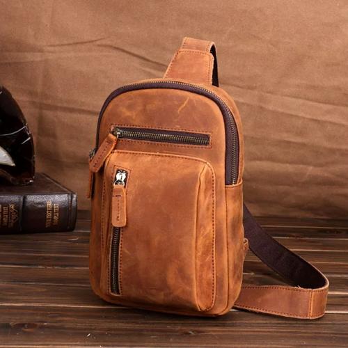 Promo Sling Bag Pria Kulit Sapi Asli - Tas Selempang Dada Kulit ...