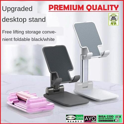 Jual Adjustable Premium Standing Hp Holder Polding Phone - Hitam, All ...