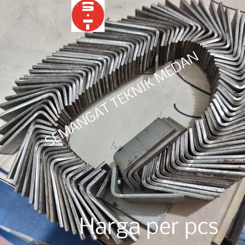 Jual SIKU L PAKU RAMSET ANGLE CLIP PLAT BESI PLAFON 1 LUBANG ECERAN PER ...