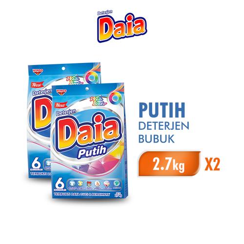 Promo Daia Deterjen Bubuk Putih 2.7 kg x 2 pcs - - Wings Official Store ...