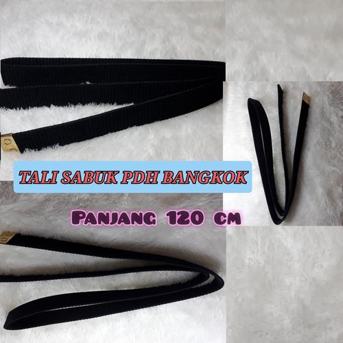 Jual Tali Sabuk PDH Bangkok 120 cm / Tali Gesper Bangkok Hitam ...