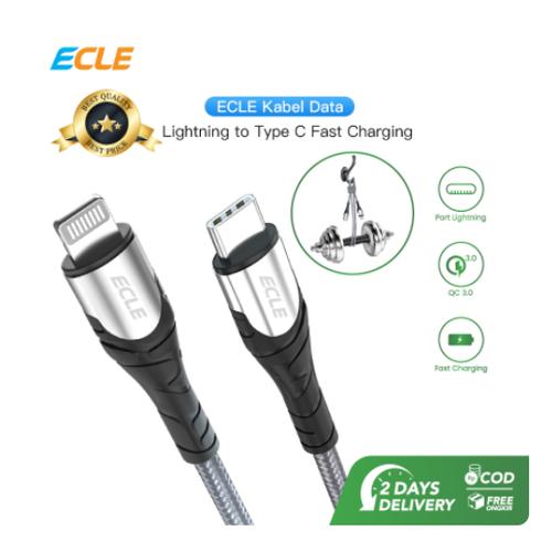 Jual ECLE Kabel Usb Lightning to Type C 3A/60W Power Delivery Fast ...