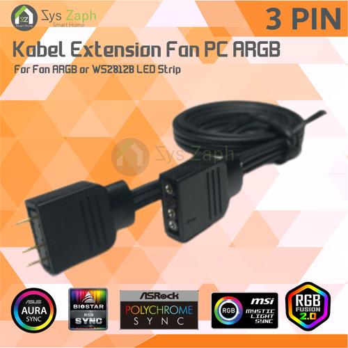 Jual Kabel Extension HUB / FAN ARGB 3 Pin ID-COOLING or LED Strip ...