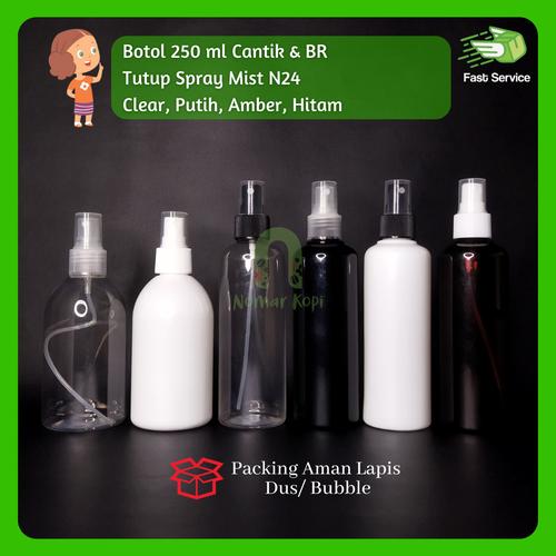 Jual BOTOL 250ML AMBER SPRAY PET TEBAL BODY MIST PARFUM SANITIZER ...