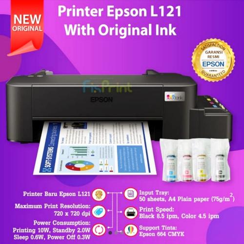 Jual Printer Epson L121 L-121 Inktank Print Only - Kota Medan ...