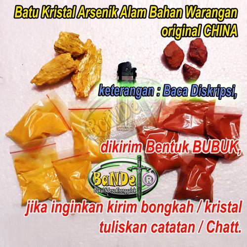 Jual Bubuk Batu Warangan original Cina Kristal Arsenik Alam murah ...