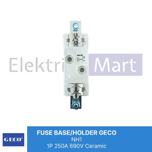 Jual Fuse Base/Holder GECO NH-1 1P 250A 690V Screw Terminal Ceramic ...