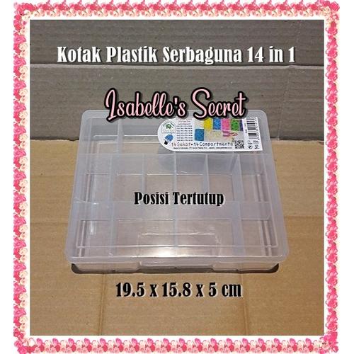 Jual Kotak Container Box Penyimpanan Perkakas 14 Sekat /Storage Box 14 ...