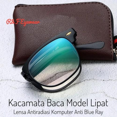 Jual Kacamata Baca Model Lipat Lensa Anti radiasi Komputer Anti Blue ...