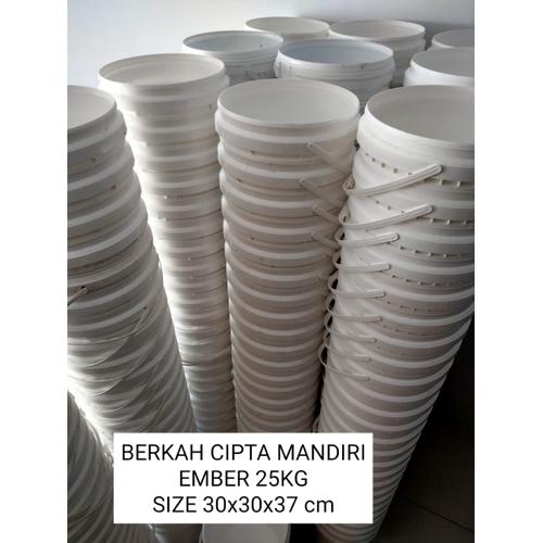Jual ember cat 25 liter/ember bekas plastik /pail plastik 25 liter ...