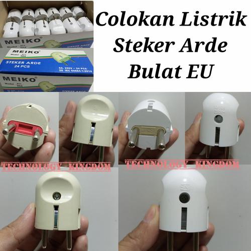 Jual EU Electrical Plug Socket Male Female Rewireable Wiring Cord 250V ...