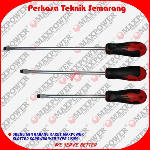 Jual MAXPOWER OBENG MINUS GAGANG KARET UK 8 TIPE 10254 SLOTTED ...