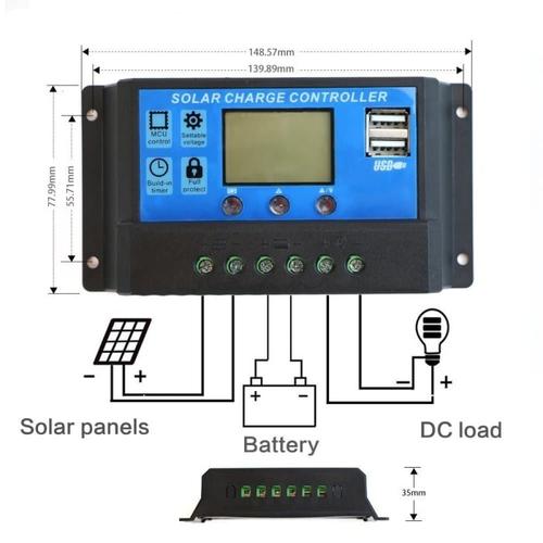 Jual Solar Charge Controller 60A 50A 40A 30A 20A 10A Cell PWM 12V 24V - 20A - Jakarta Utara ...