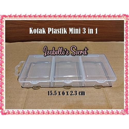 Jual Kotak Container Box Penyimpanan Aksesoris 3 Sekat / Storage Box 3 ...