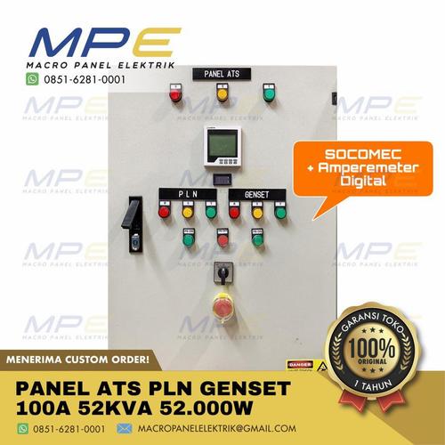 Jual Panel ATS PLN Genset SOCOMEC 100A 52KVA 52.000W + Amperemeter ...