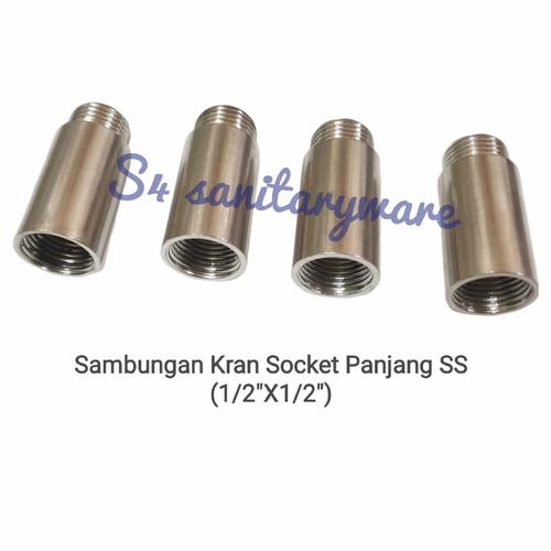Jual Sambungan Kran/Sambungan Kran Socket Panjang Stainless (1/2"X1/2 ...